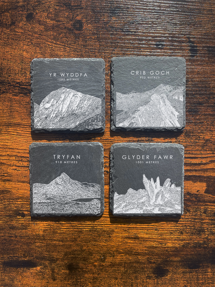 Snowdonia Coaster Set ⇻ Sketch – Etching Summit