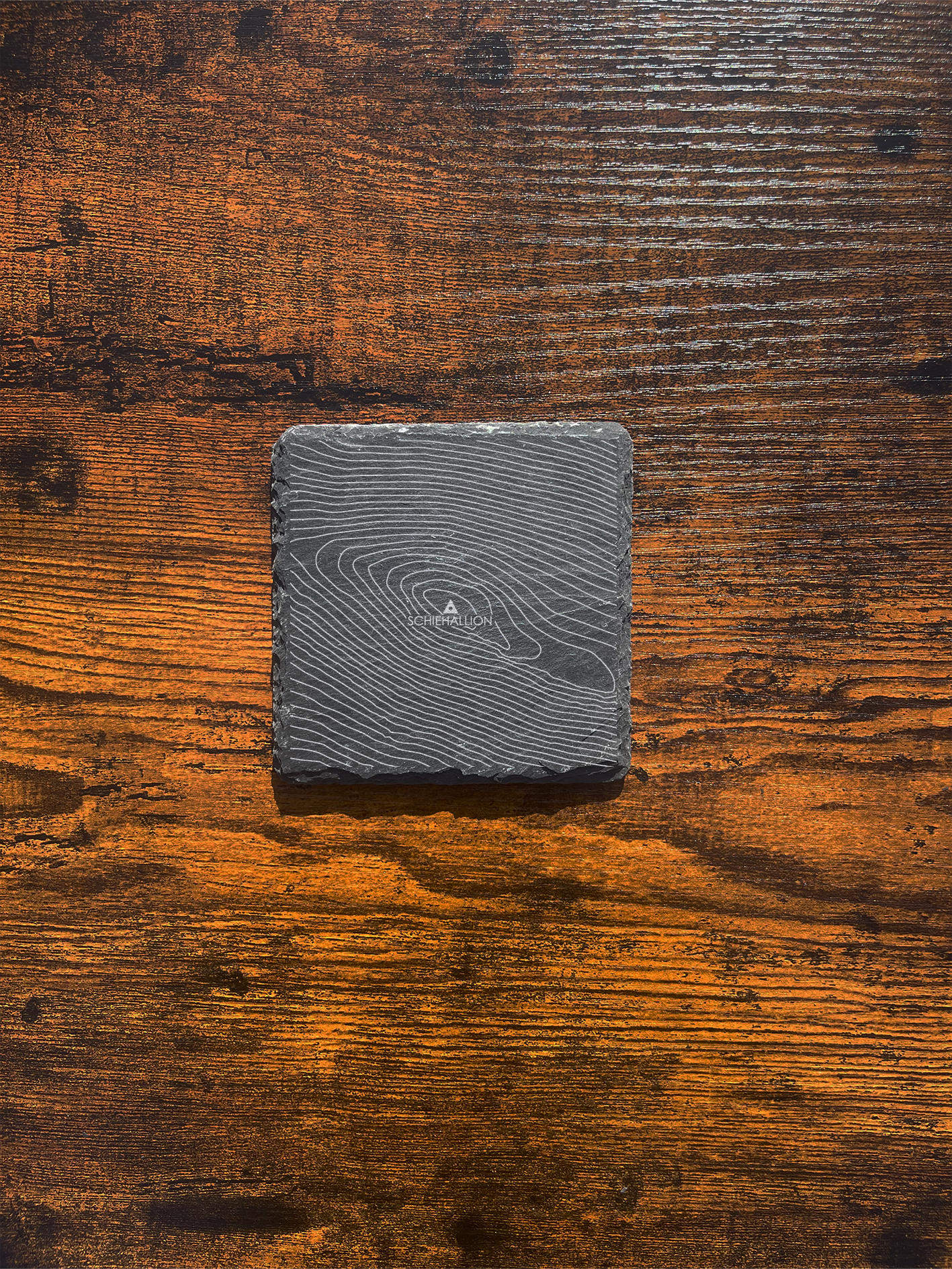 Schiehallion Coaster ⇻ Contours – Etching Summit
